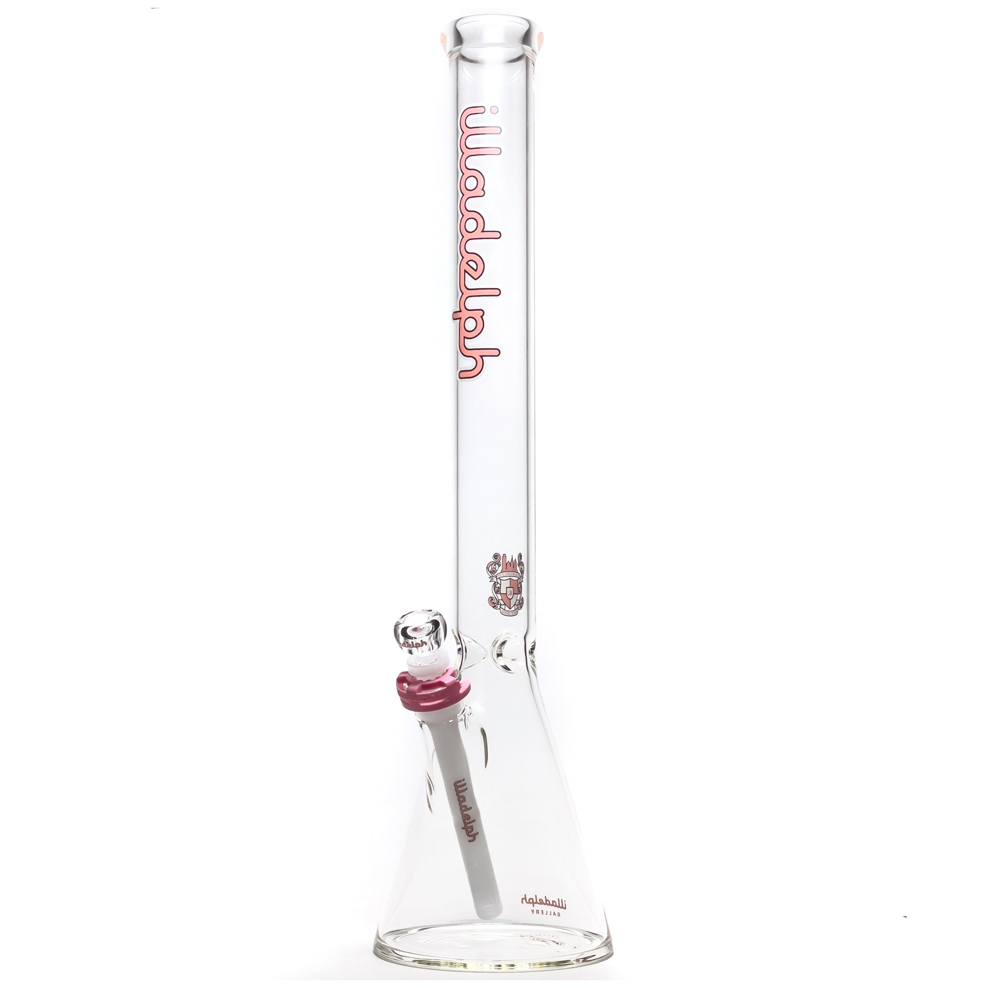 Illadelph - Tall Beaker - Pink & White 5mm - The Cave