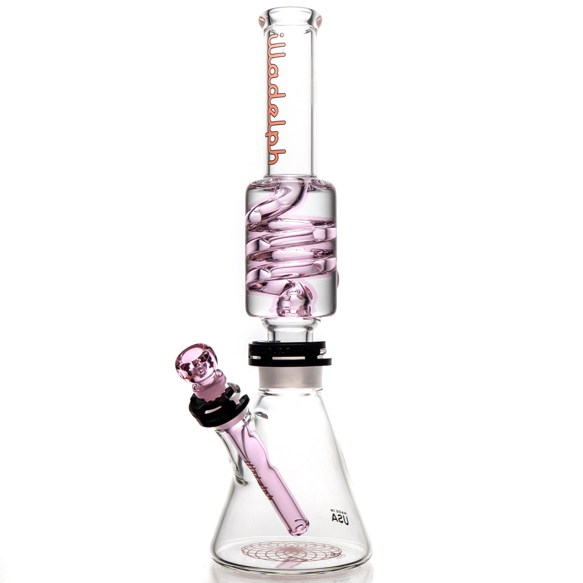 Illadelph - Medium Coil Condenser - Pink - The Cave