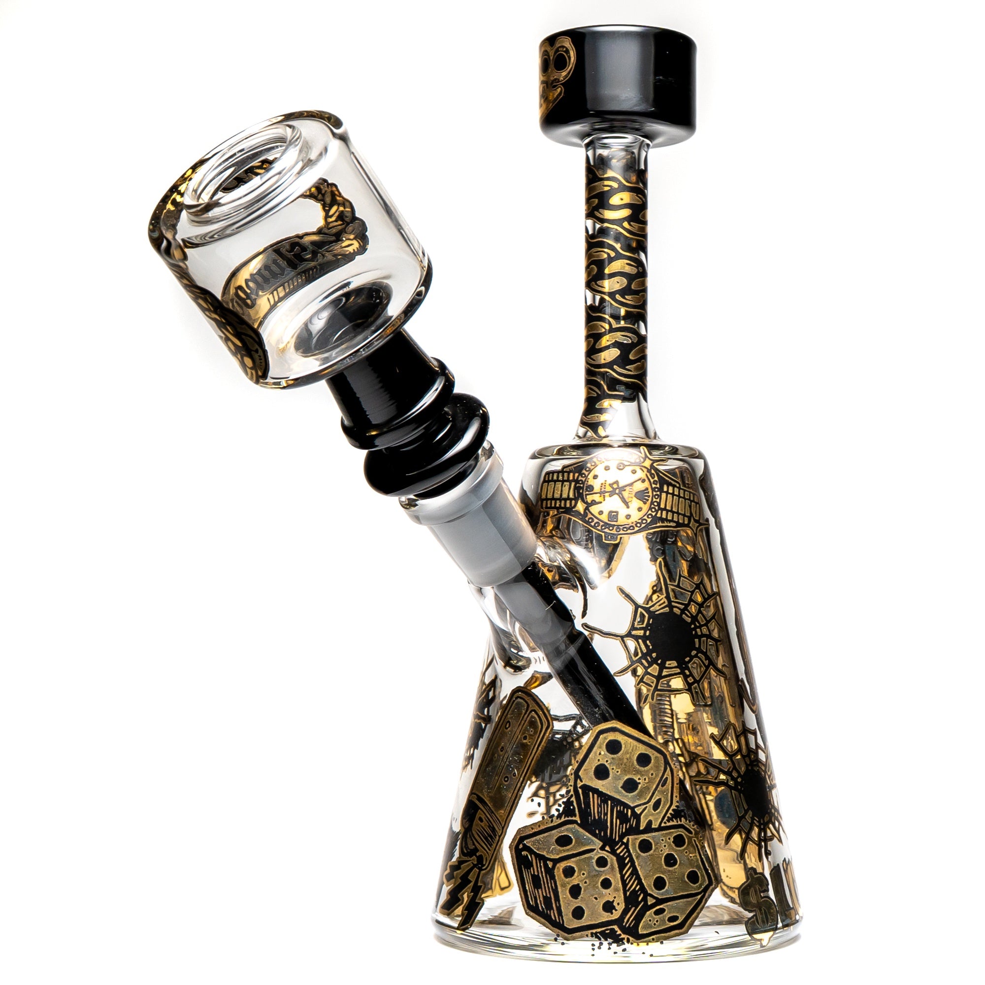 Slum Gold - Flava Sava Beaker - Straight Neck - The Cave