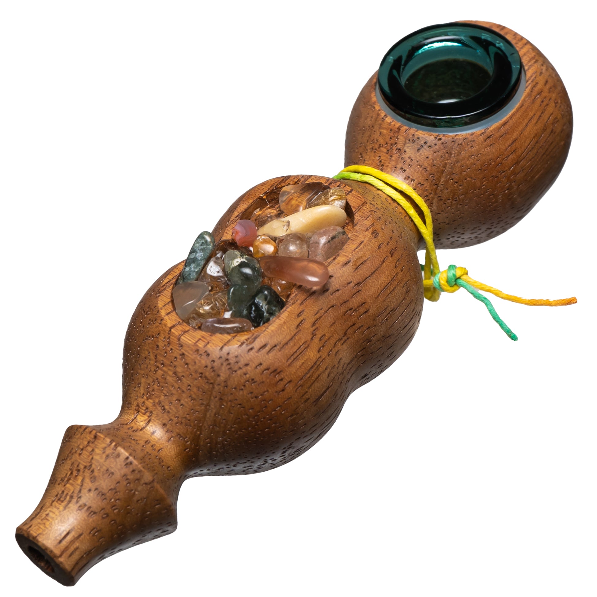 Steve's Dank Pipes - Inlay - Stones - South American Tornillo - Teal B ...