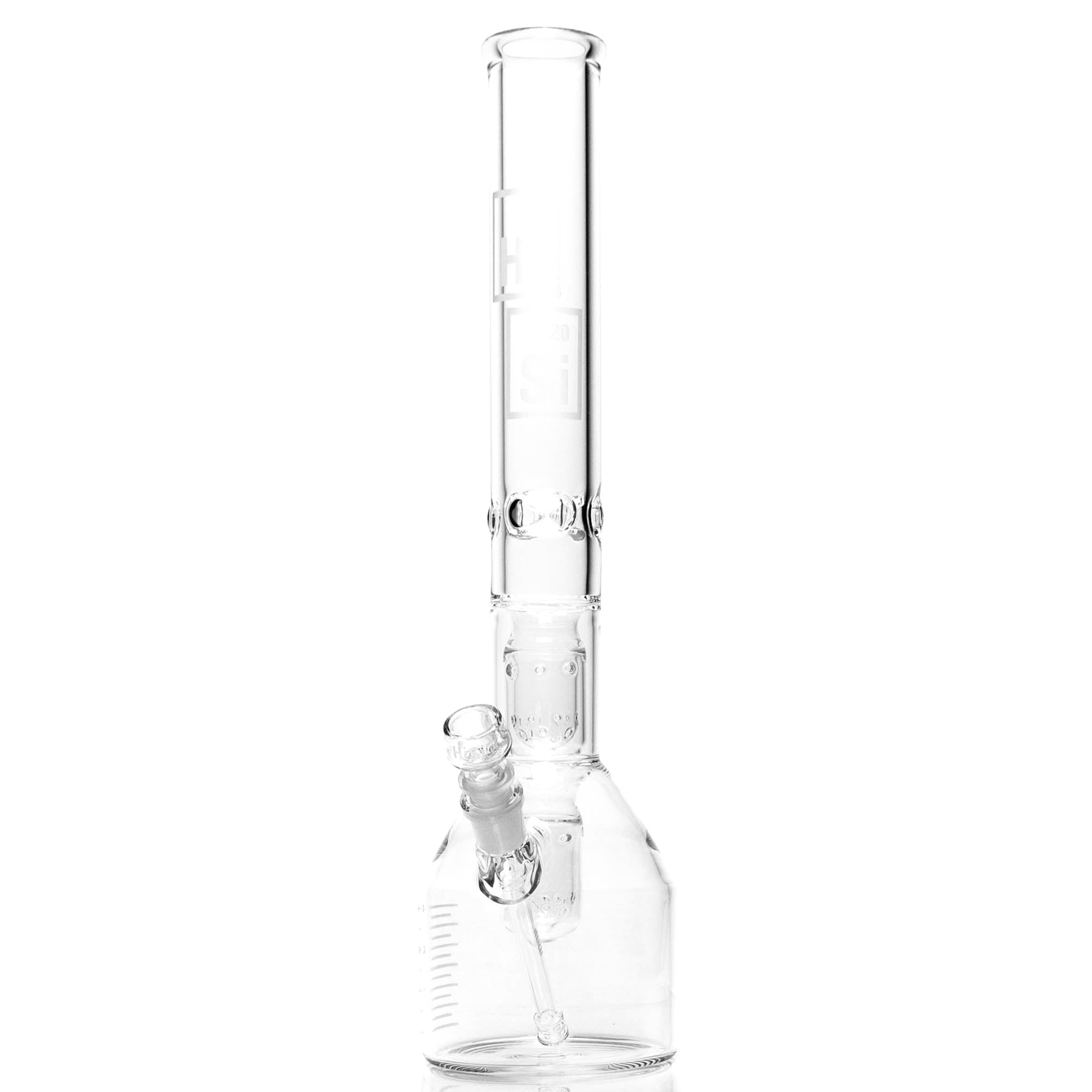 HiSi Glass - 18" Beaker - Triple U Perc - The Cave