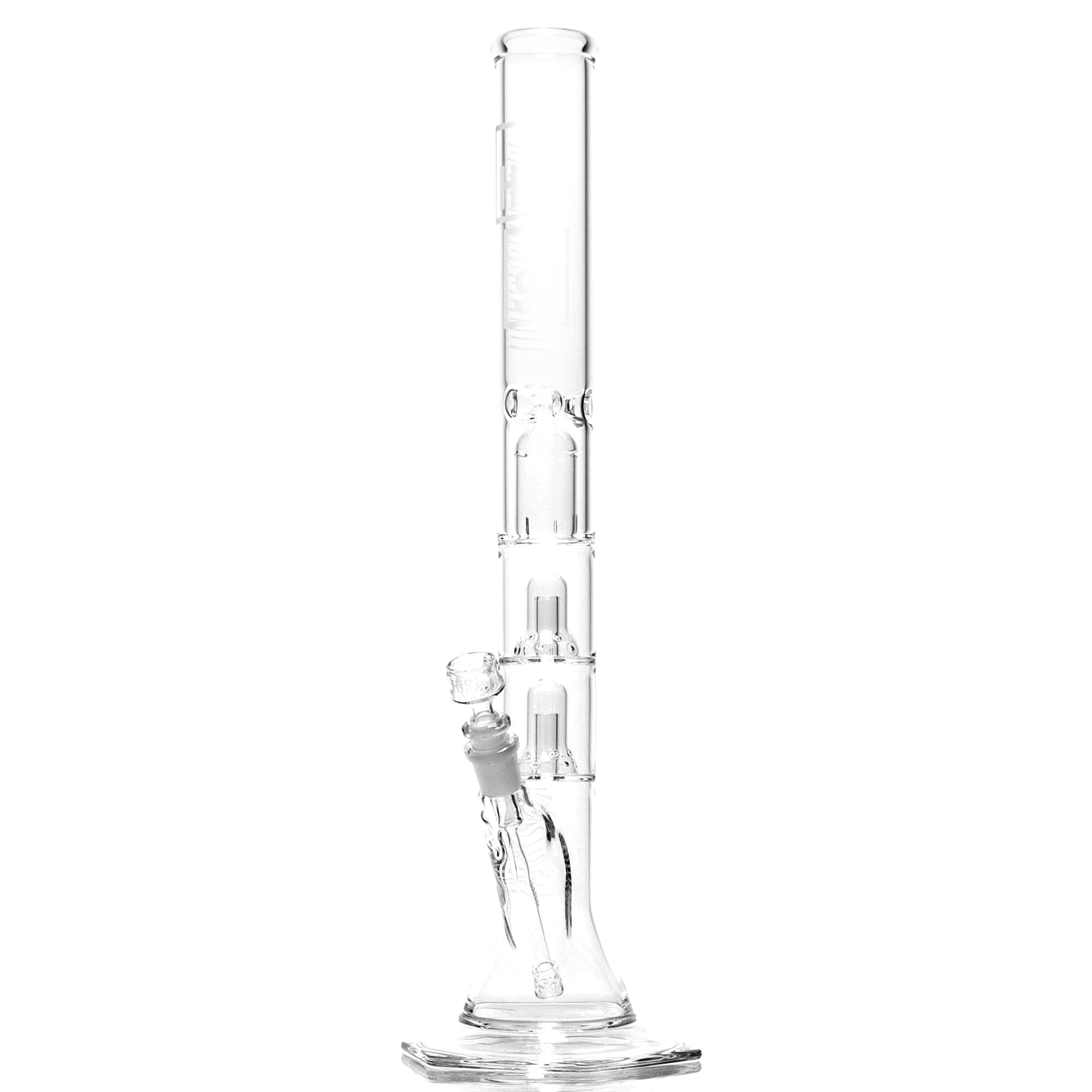 HiSi Glass - 20" Straight Tube - Triple Bell Perc 2.0 - The Cave