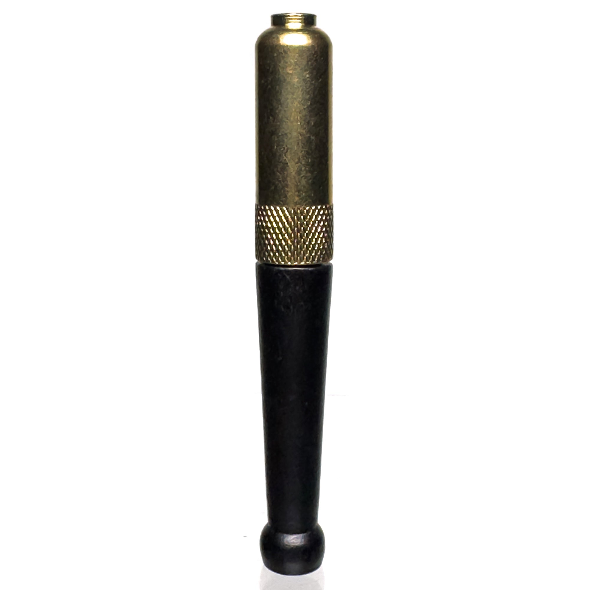 Metal Pipe - Zeppelin - Brass w/ Black Wood - The Cave