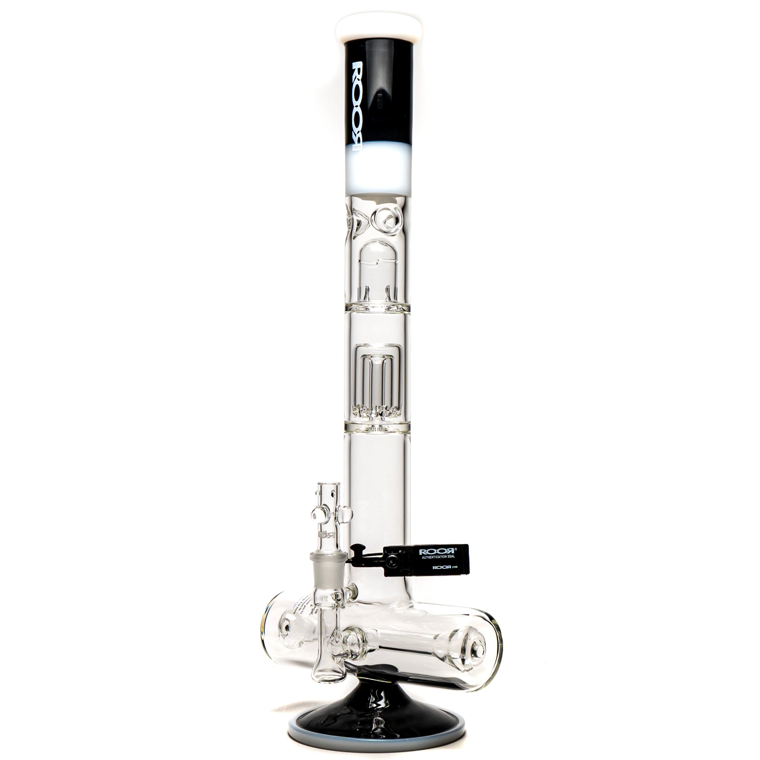 ROOR.US - 21" Inline Tube - Barrel Perc - Black & White - White Label ...