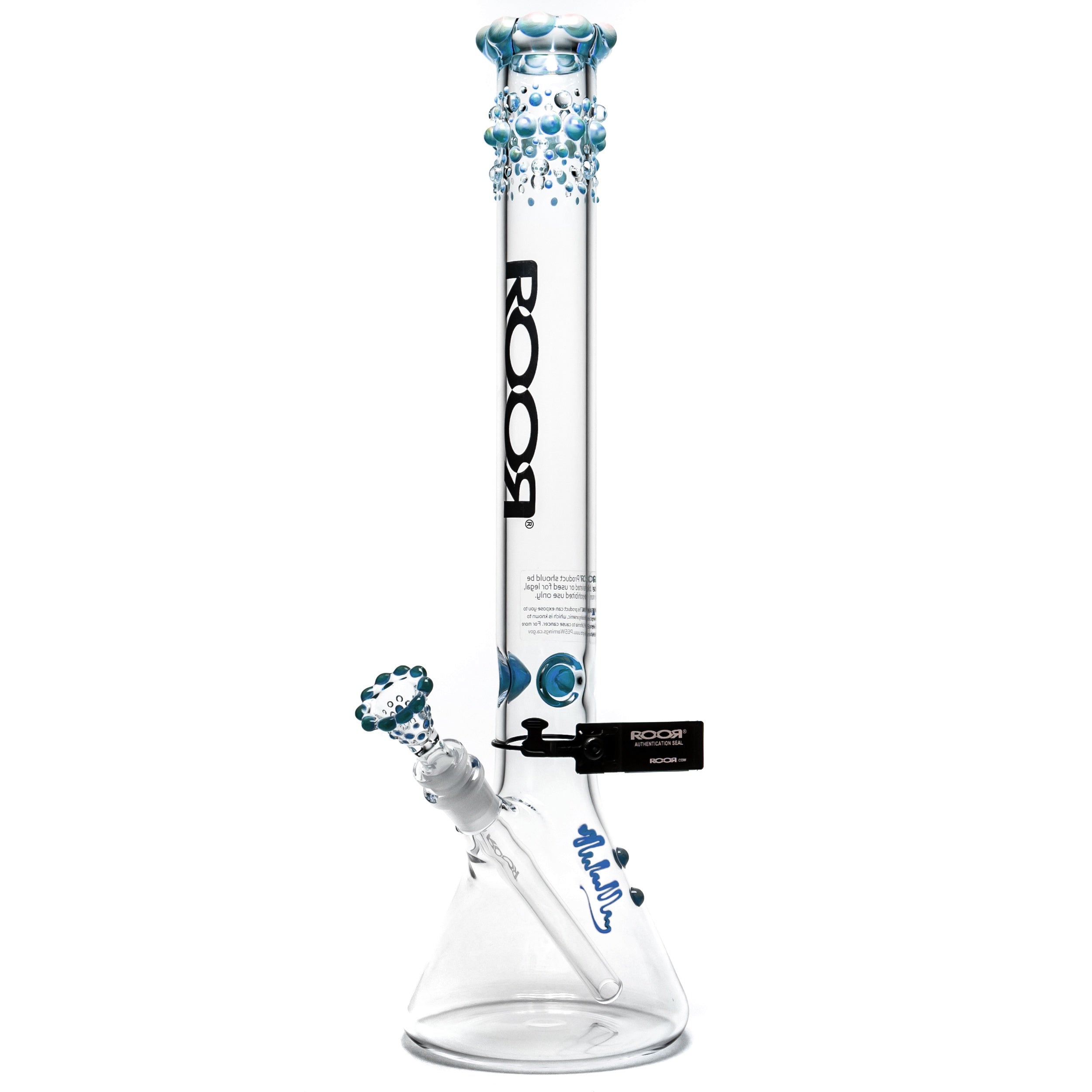ROOR.US - 18" Custom Beaker - 45x5 - Blue Raindrop - Platinum Label ...