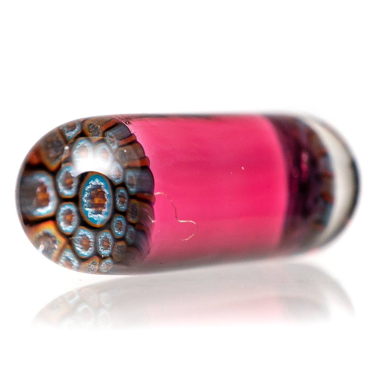 Steve H Glass - Artist Series Pillar - Blue & Orange Mandala - Karma ...