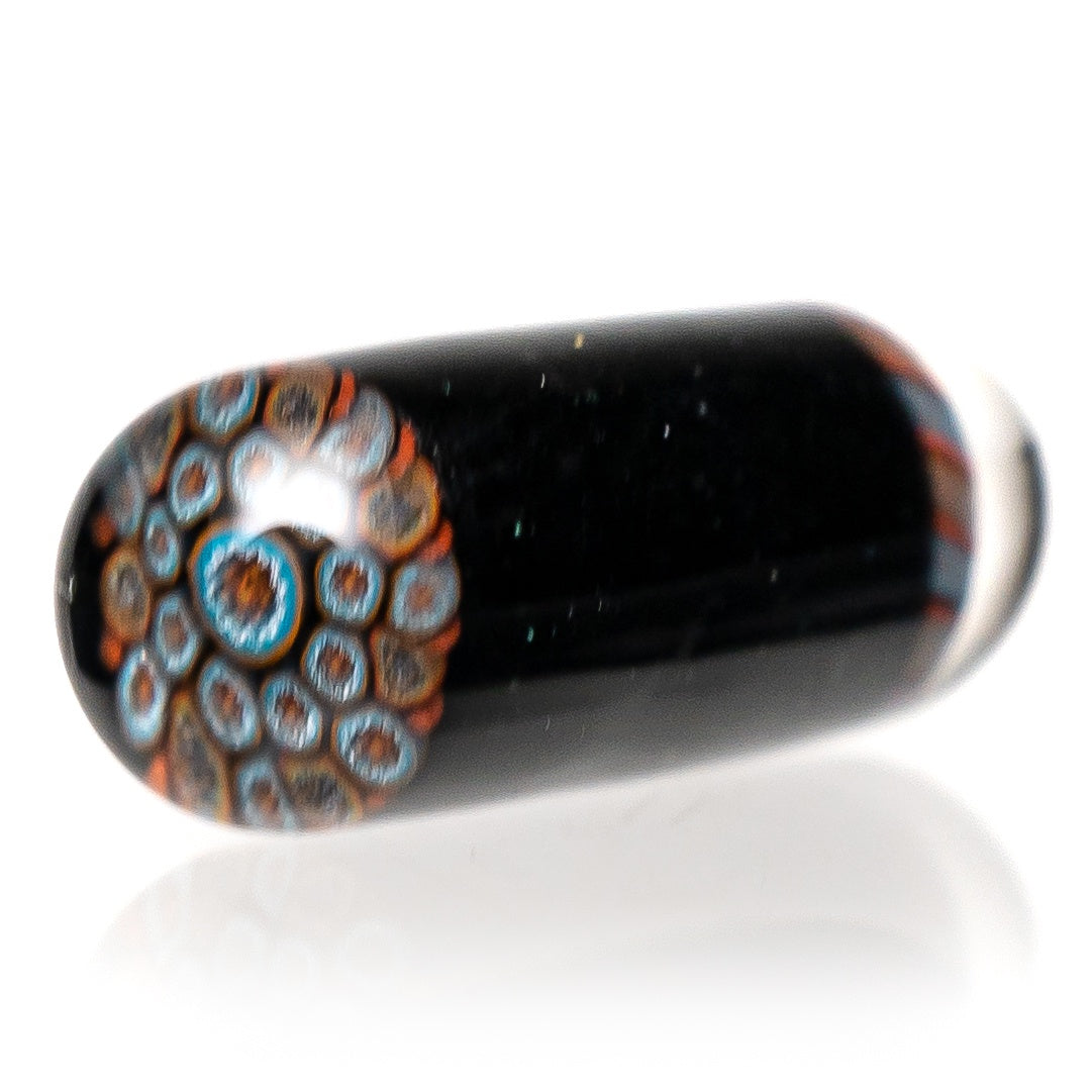 Steve H Glass - Artist Series Pillar - Blue & Orange Mandala - Galaxy ...