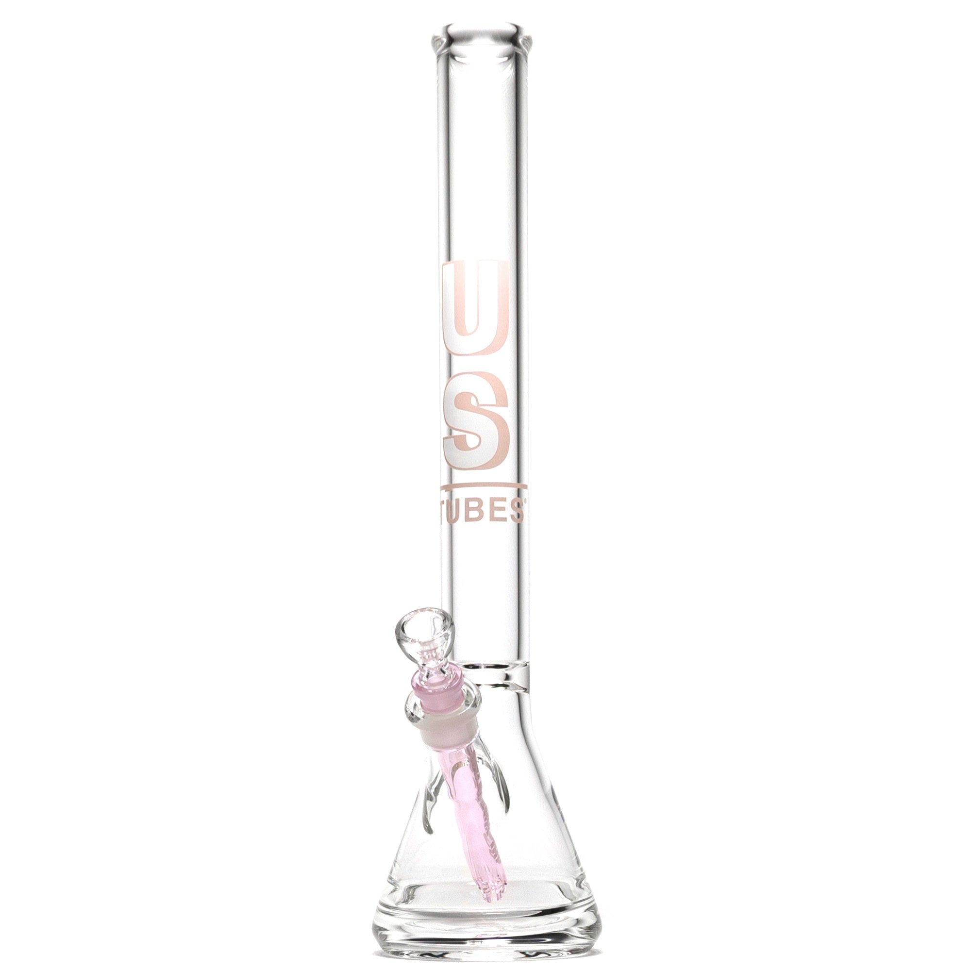US Tubes - 20" Beaker 50x7 w/ 24mm Joint - Constriction - Pink Shadow ...