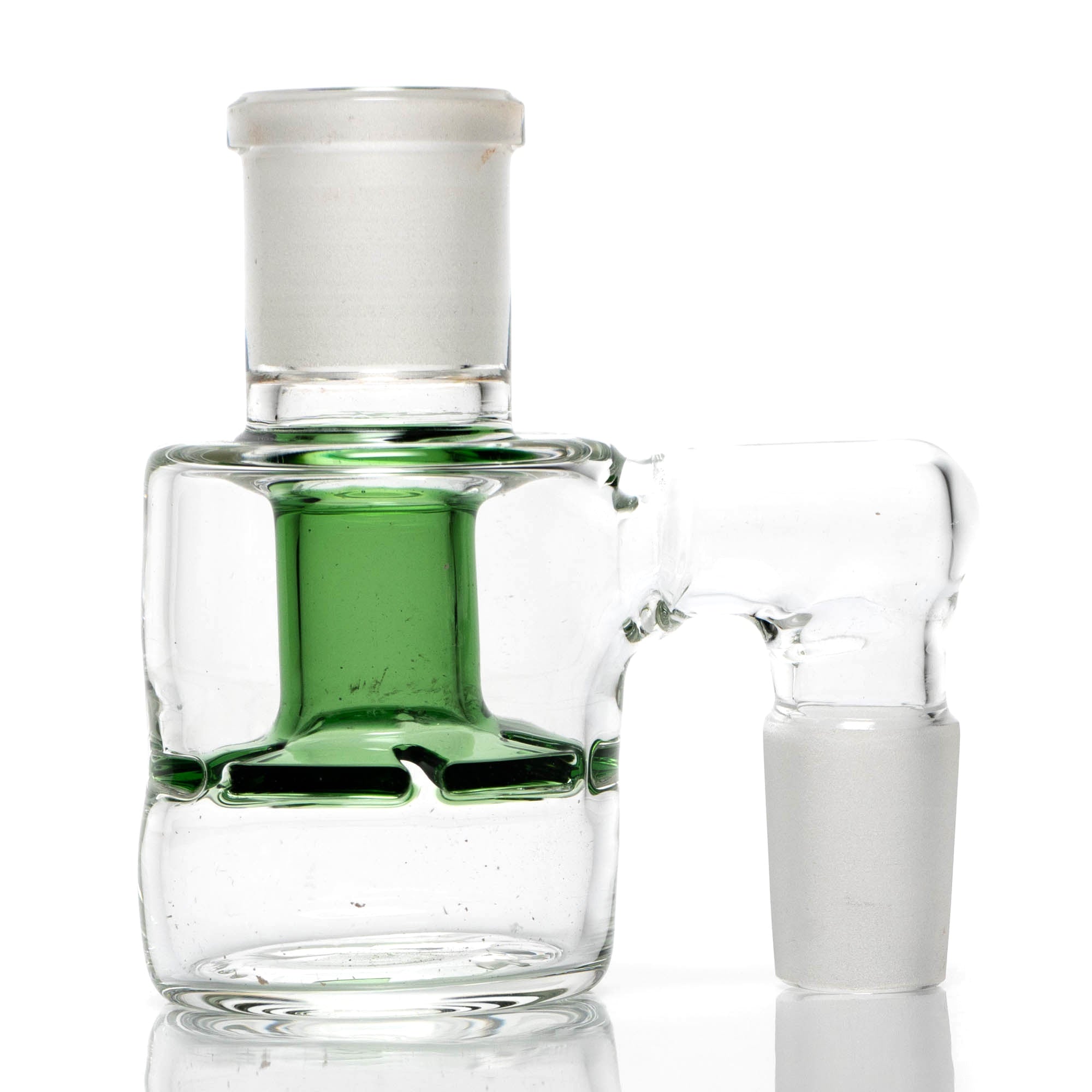 Shooters - Ratchet Dry Catcher - 18mm Male 90° - Green - The Cave