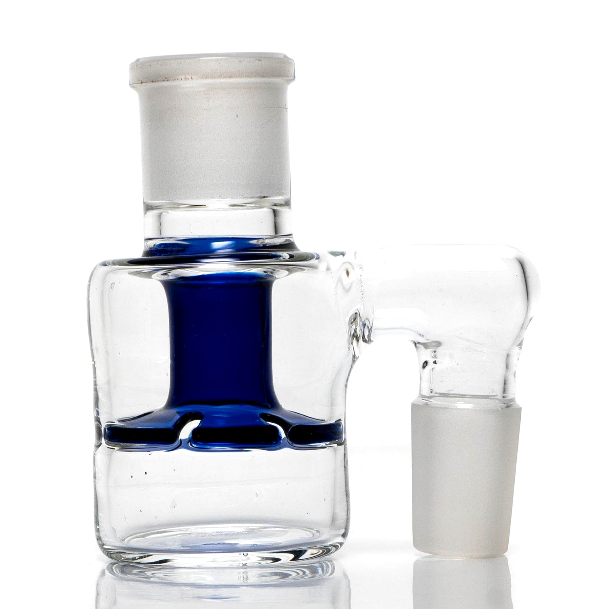 Shooters - Ratchet Dry Catcher - 18mm Male 90° - Blue - The Cave